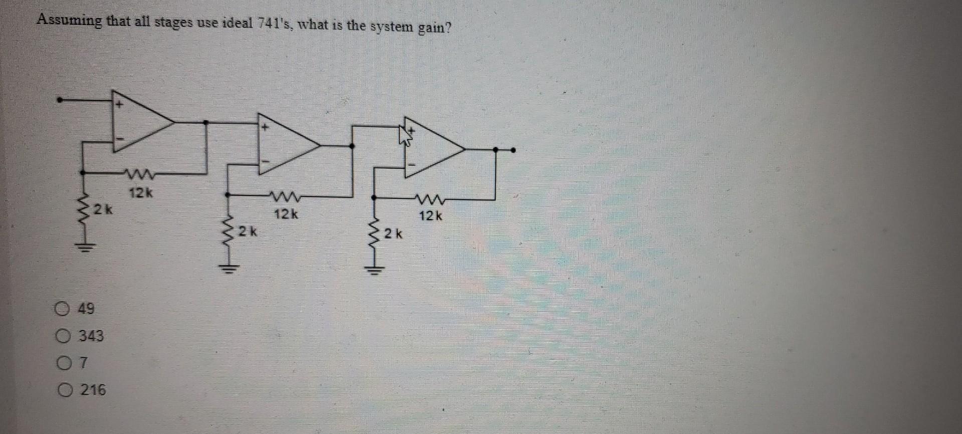 Solved Assuming that all stages use ideal 741 's, what is | Chegg.com
