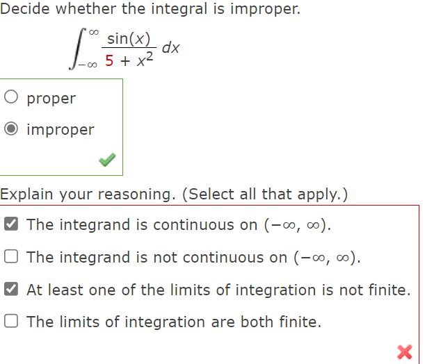 Solved Decide whether the integral is | Chegg.com