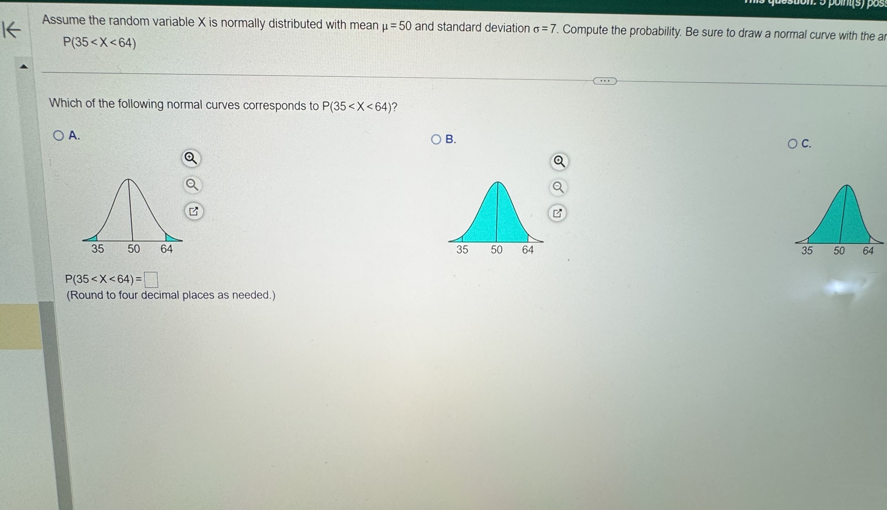 Solved Assume the random variable x ﻿is normally distributed | Chegg.com
