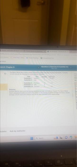 Solved Pearson - ACCT1025-23F-Sec11 x Pearson MyLab and | Chegg.com