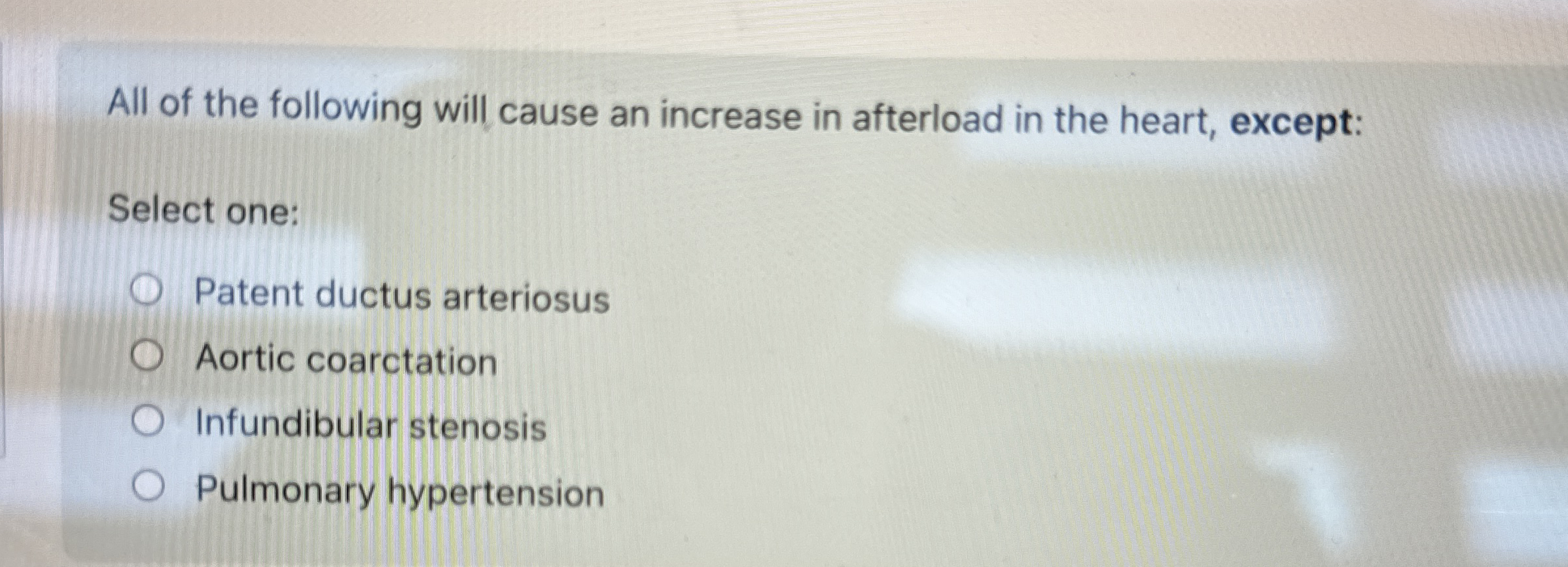 Solved All of the following will cause an increase in | Chegg.com