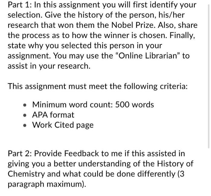 Solved Part 1: In this assignment you will first identify | Chegg.com