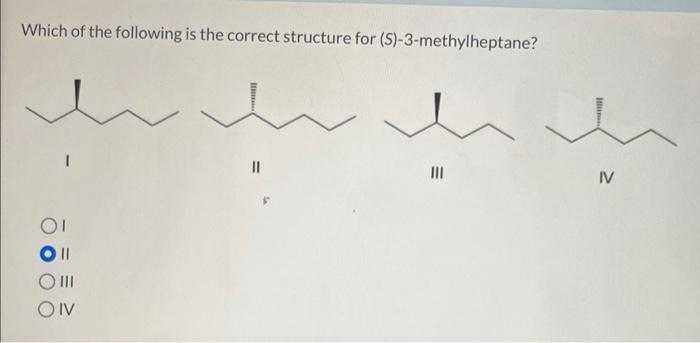 Solved Which of the following is the correct structure for | Chegg.com