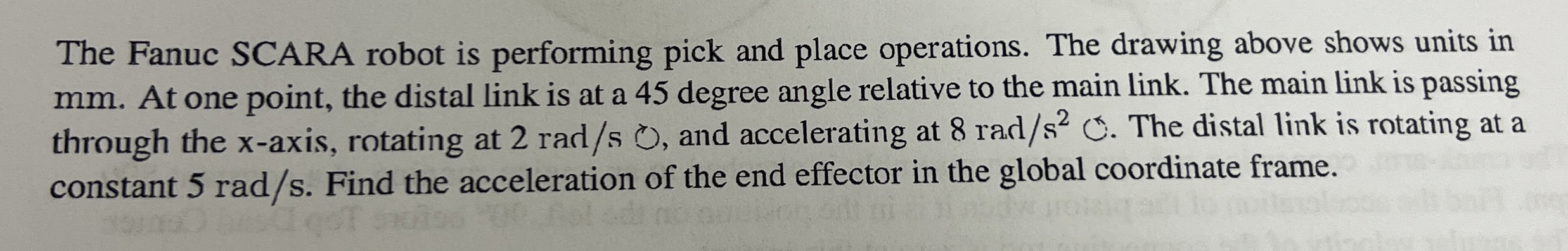 Solved The Fanuc SCARA robot is performing pick and place | Chegg.com