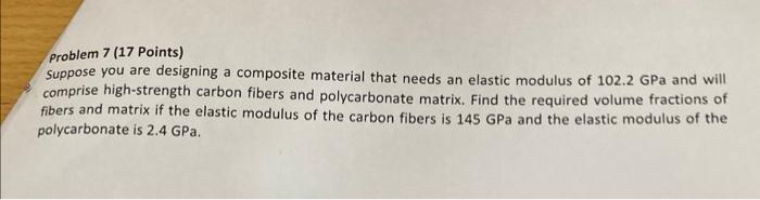 Solved problem 7 (17 Points) suppose you are designing a | Chegg.com