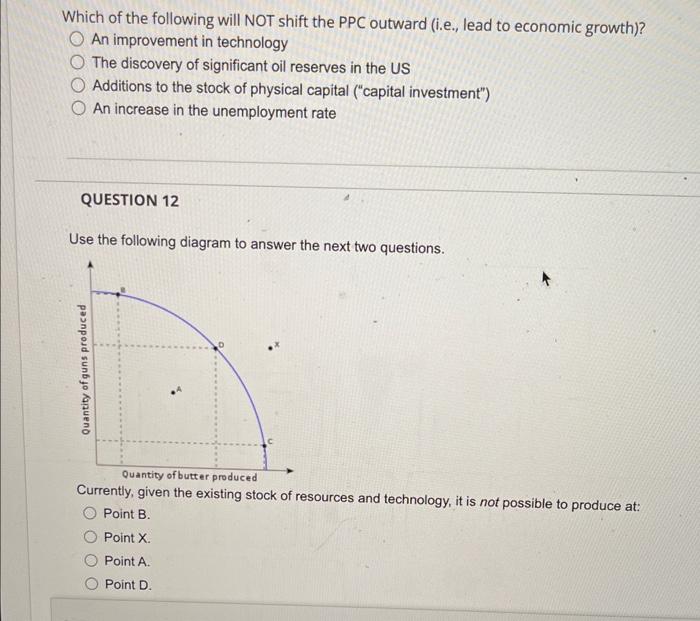 Solved Which of the following will NOT shift the PPC outward | Chegg.com