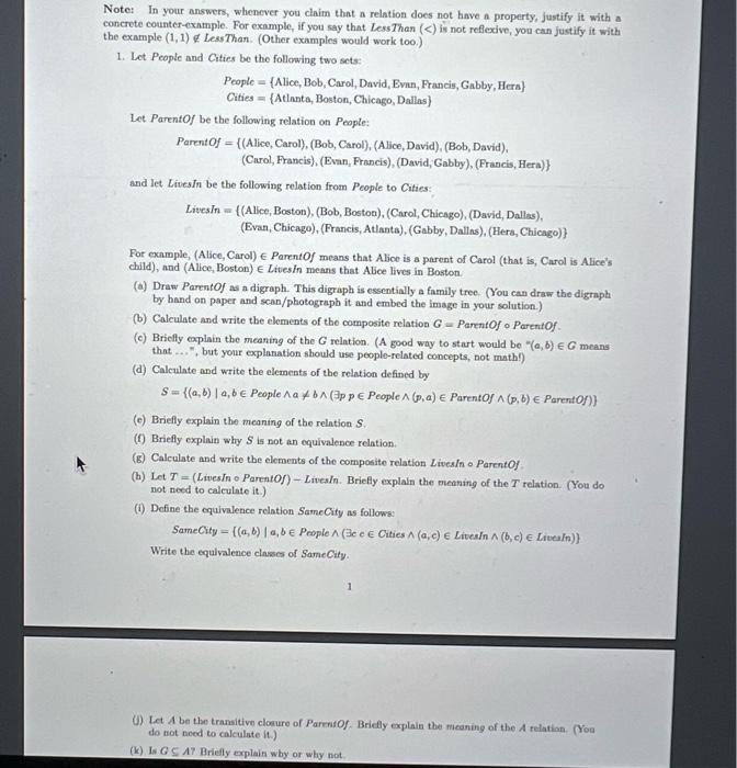 Solved Applied Discrete Mathematics Please answer qustion 1 | Chegg.com