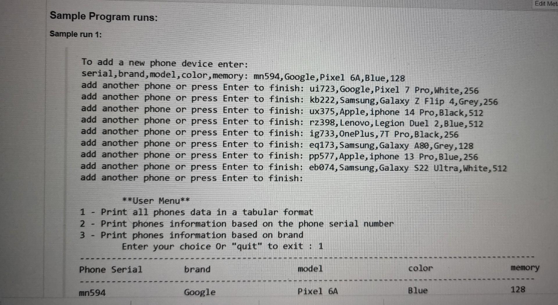 Solved Do it in python, please. (add comments in each | Chegg.com