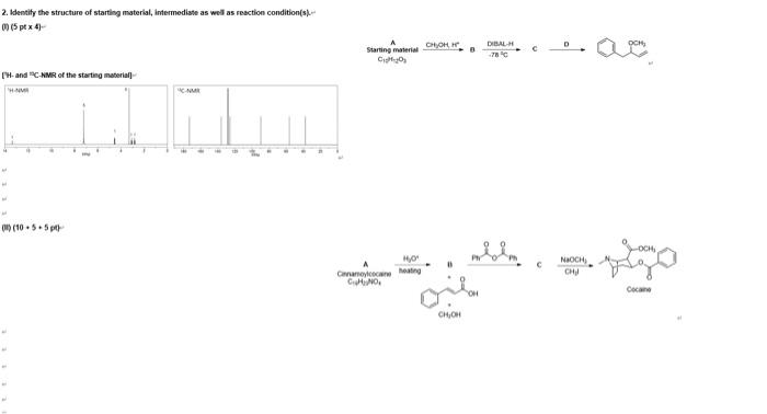 2. Identify the structure of startligg material, | Chegg.com