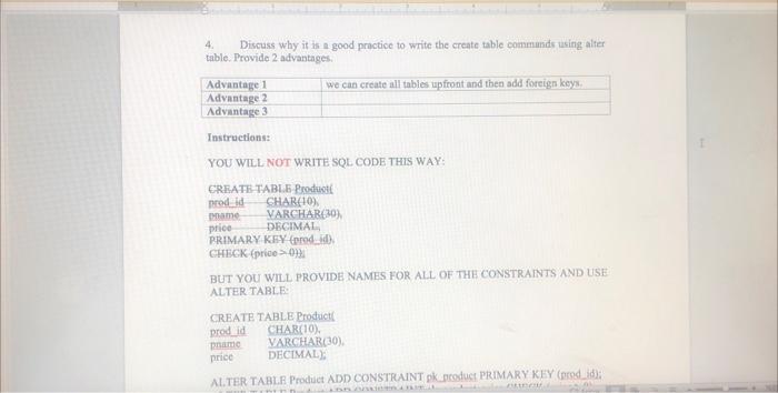 Solved 4. Discuss why it is a good practice to write the | Chegg.com