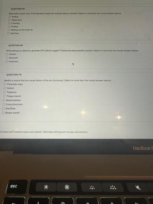 Solved QUESTION 68 What action would occur if the depressor | Chegg.com