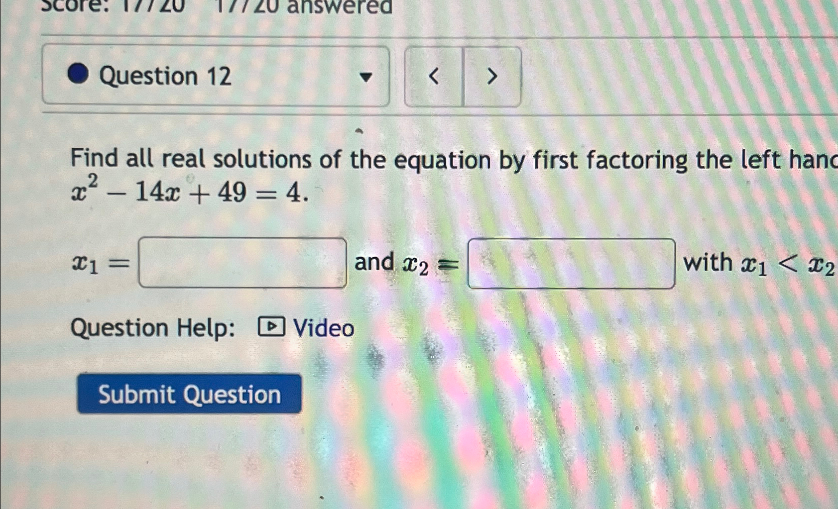 Solved Find all real solutions of the equation by first | Chegg.com