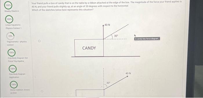 Solved 100% Weekly Check-in 100% Linear Equations: Physics | Chegg.com