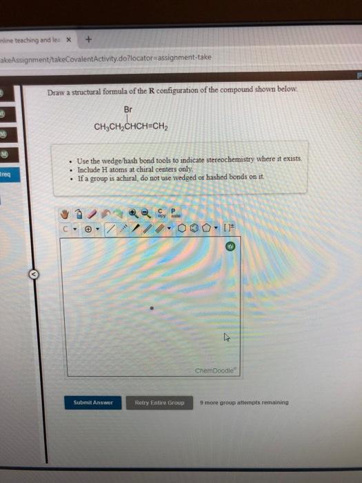 Solved nline teaching and lea X akeAssignment/takeCovalent | Chegg.com