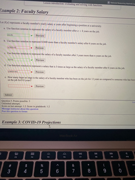 Solved Lesson introduction: evaluating and solving with | Chegg.com