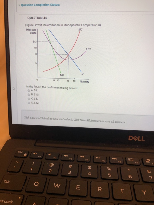 Solved Question Completion Status: QUESTION 44 (Figure: | Chegg.com
