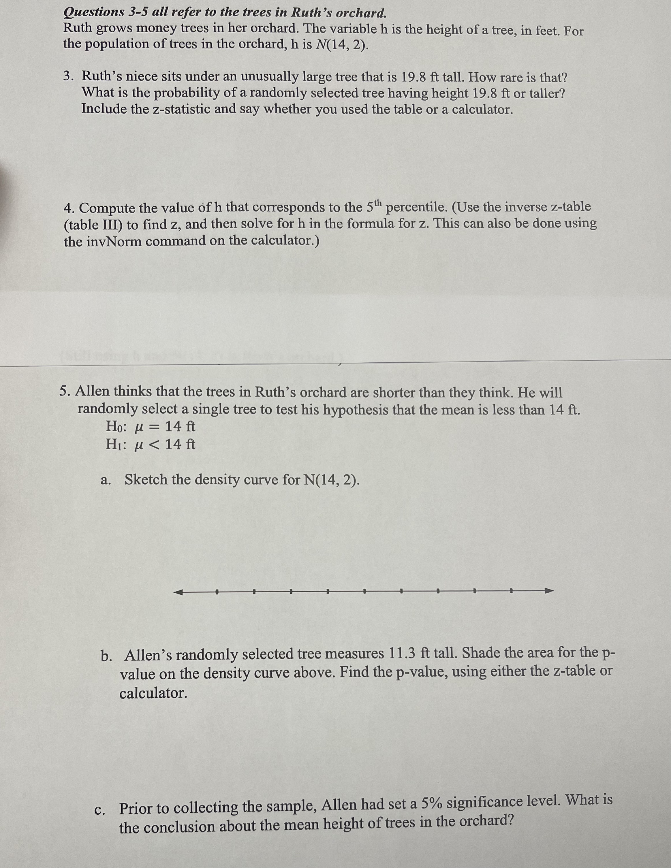 Solved Questions 3-5 ﻿all refer to the trees in Ruth's | Chegg.com