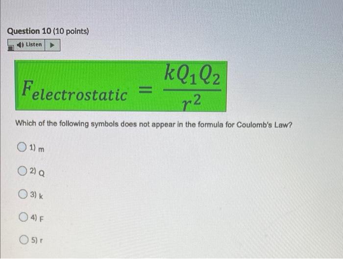 Solved Question 7 (10 points) Listen Select all of the | Chegg.com
