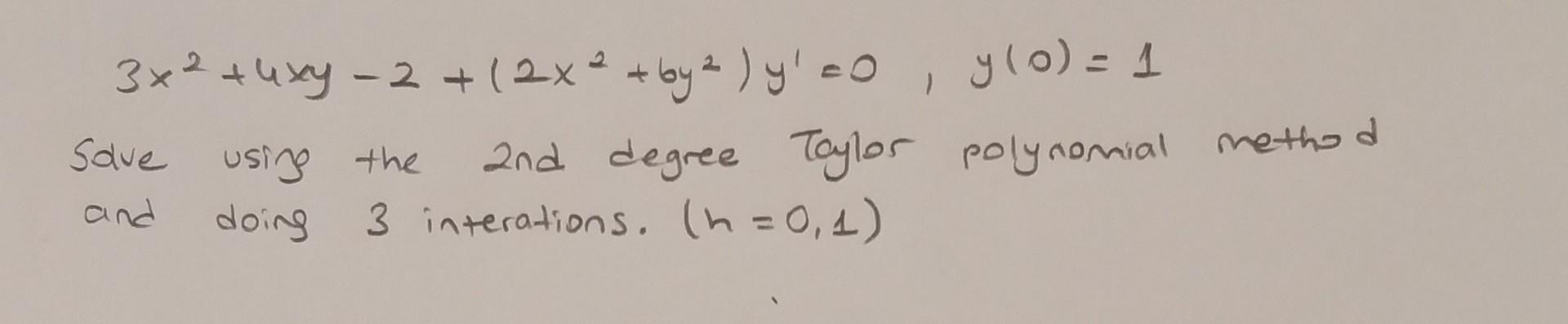 Solved NUMERICAL ANALYSIS QUESTION Please solve it readable | Chegg.com