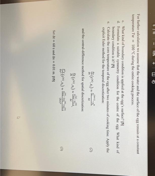 In this task we observe the cooking process of a | Chegg.com