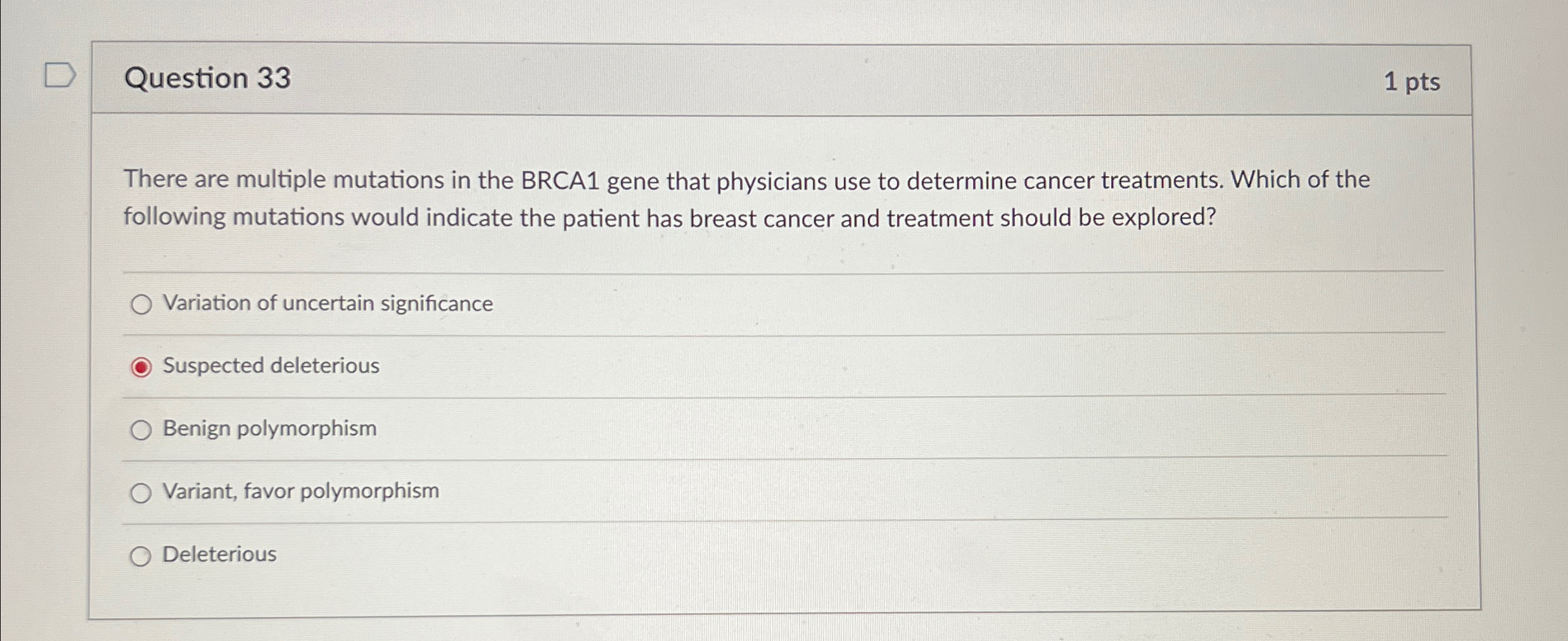 Solved Question 331 ﻿ptsThere are multiple mutations in the | Chegg.com