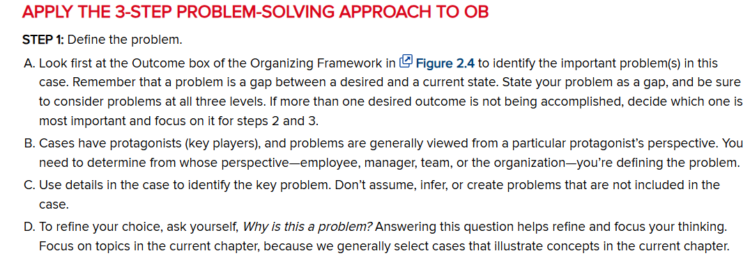 Solved APPLY THE 3-STEP PROBLEM-SOLVING APPROACH TO OBSTEP | Chegg.com