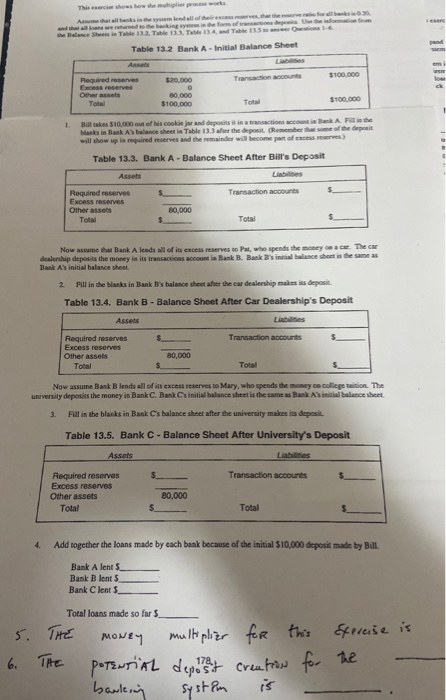 Solved Table 132 Bank A.Initial Balance Sheet $100.000 Regr | Chegg.com