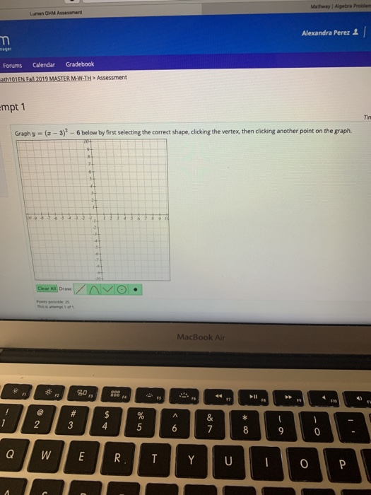 Solved Mathway Algebra Problem Lumen OHM Assement Alexandra | Chegg.com