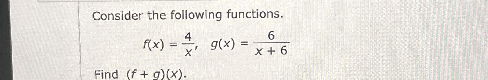 Solved Consider the following | Chegg.com