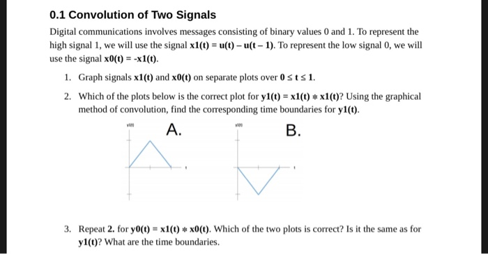 Solved 0.2 Convolution and Correlation 1. Consider our high | Chegg.com