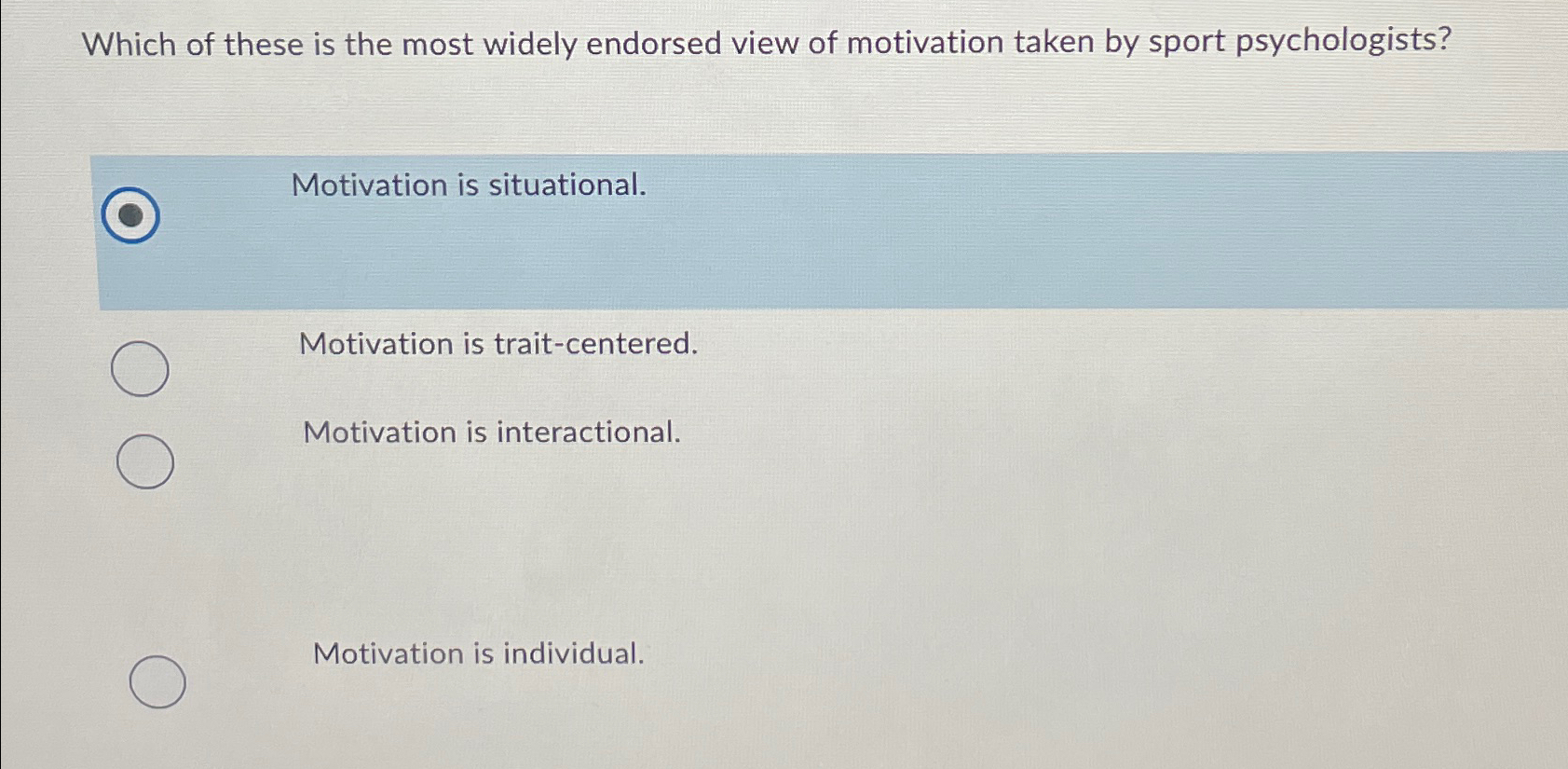 Solved Which of these is the most widely endorsed view of | Chegg.com