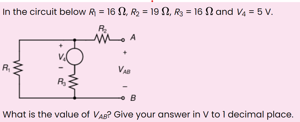 Solved In the circuit below R1=16Ω,R2=19Ω,R3=16Ω ﻿and | Chegg.com