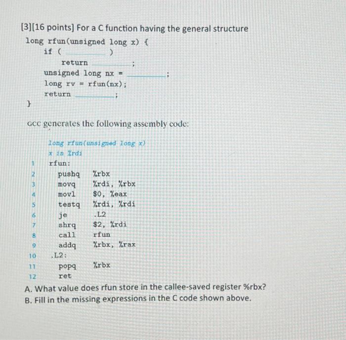 Solved code for a call of first by function main: Each of | Chegg.com