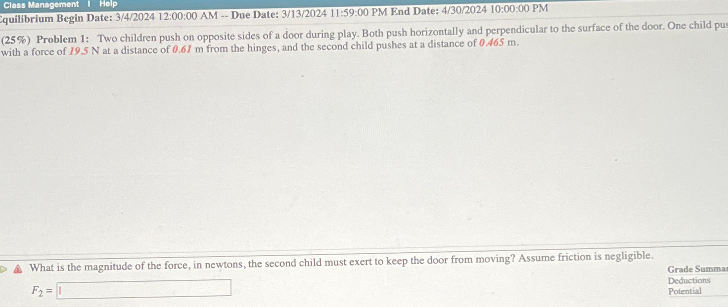 Solved Class Management I Helpquilibrium Begin Date: | Chegg.com