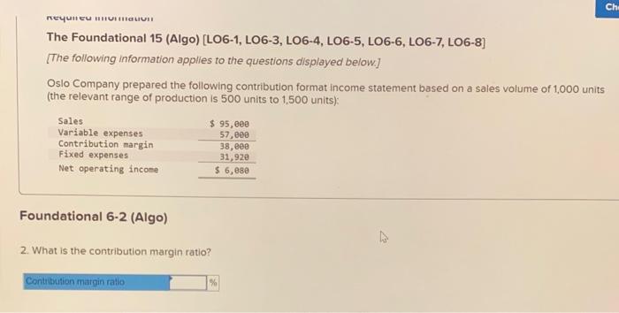 Solved The Foundational 15 (Algo) [LO6-1, LO6-3, LO6-4, | Chegg.com