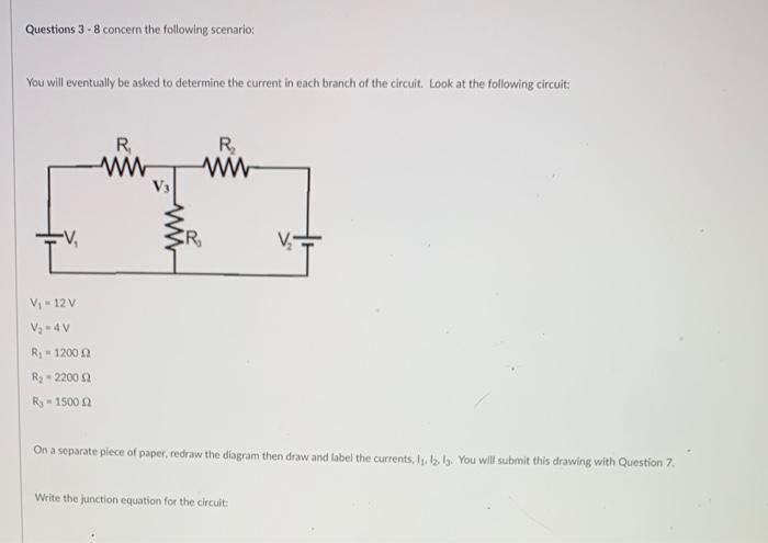 Solved Questions 3 - 8 concern the following scenario: You | Chegg.com