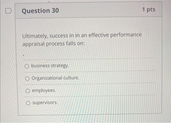 Solved Ultimately, success in in an effective performance | Chegg.com