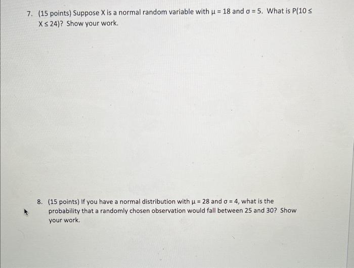 Solved 1. (10 points) What is P(0≤Z≤1.47) ? 2. (5 points) | Chegg.com