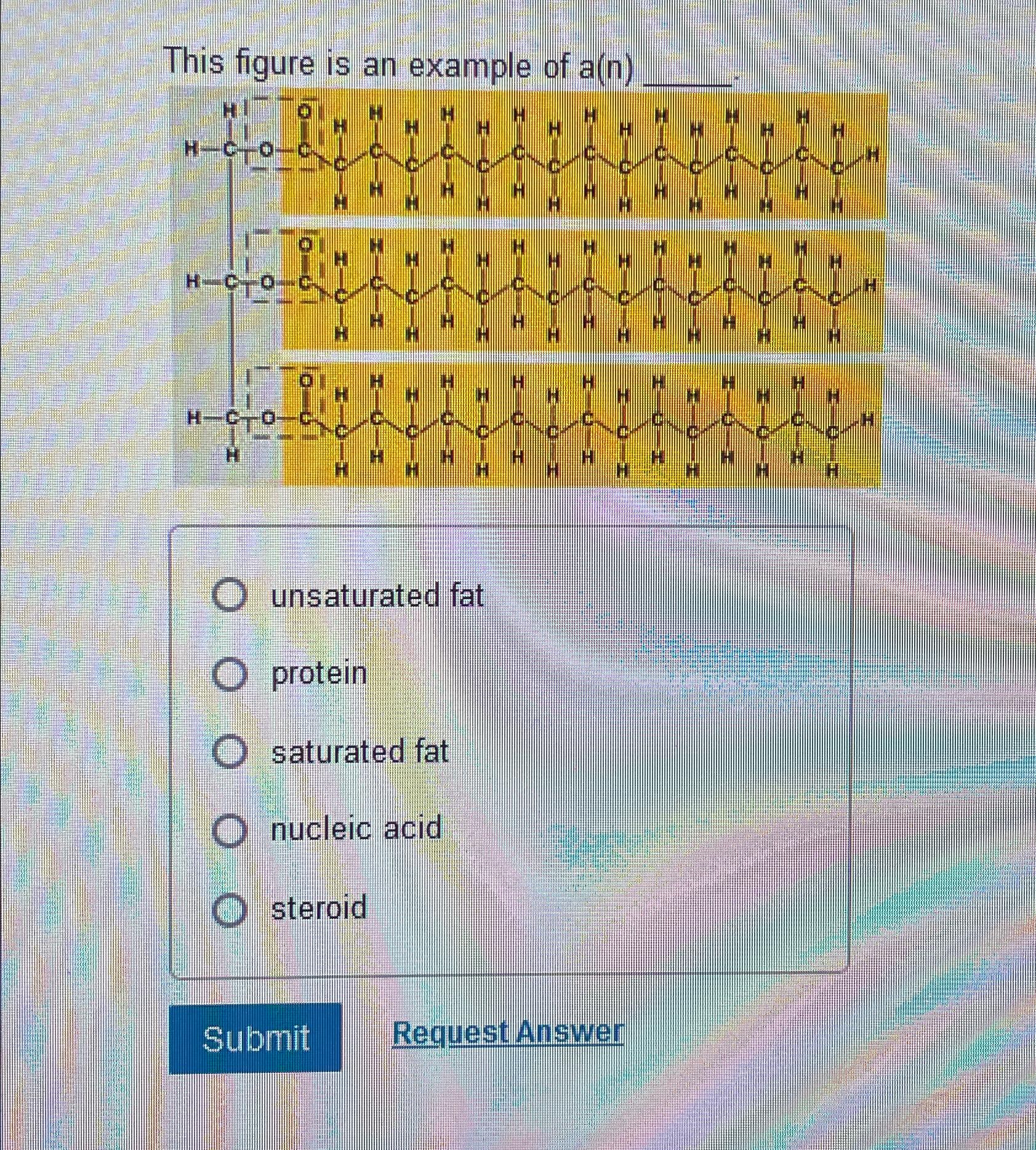 Solved This figure is an example of a(n)unsaturated | Chegg.com