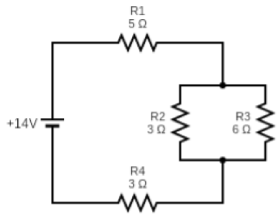 Solved For The Following Circuit What Is The Current