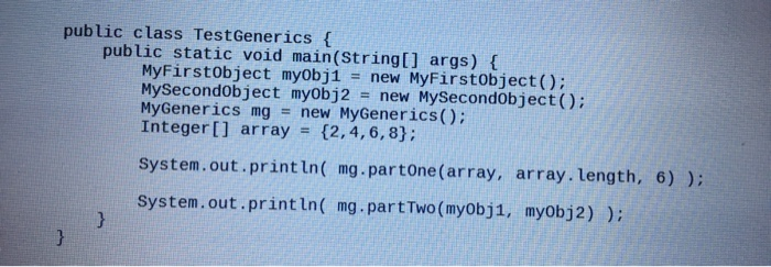 Solved Concepts Generics Arrays Objects Part I Write A 7297