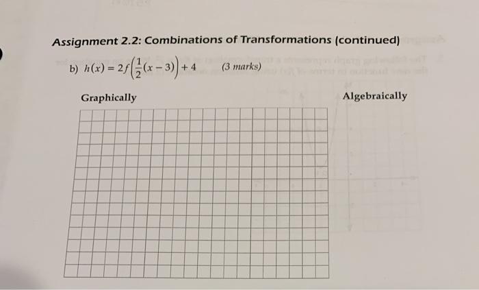 Solved Assignment 2 2 Combinations Of Transformations