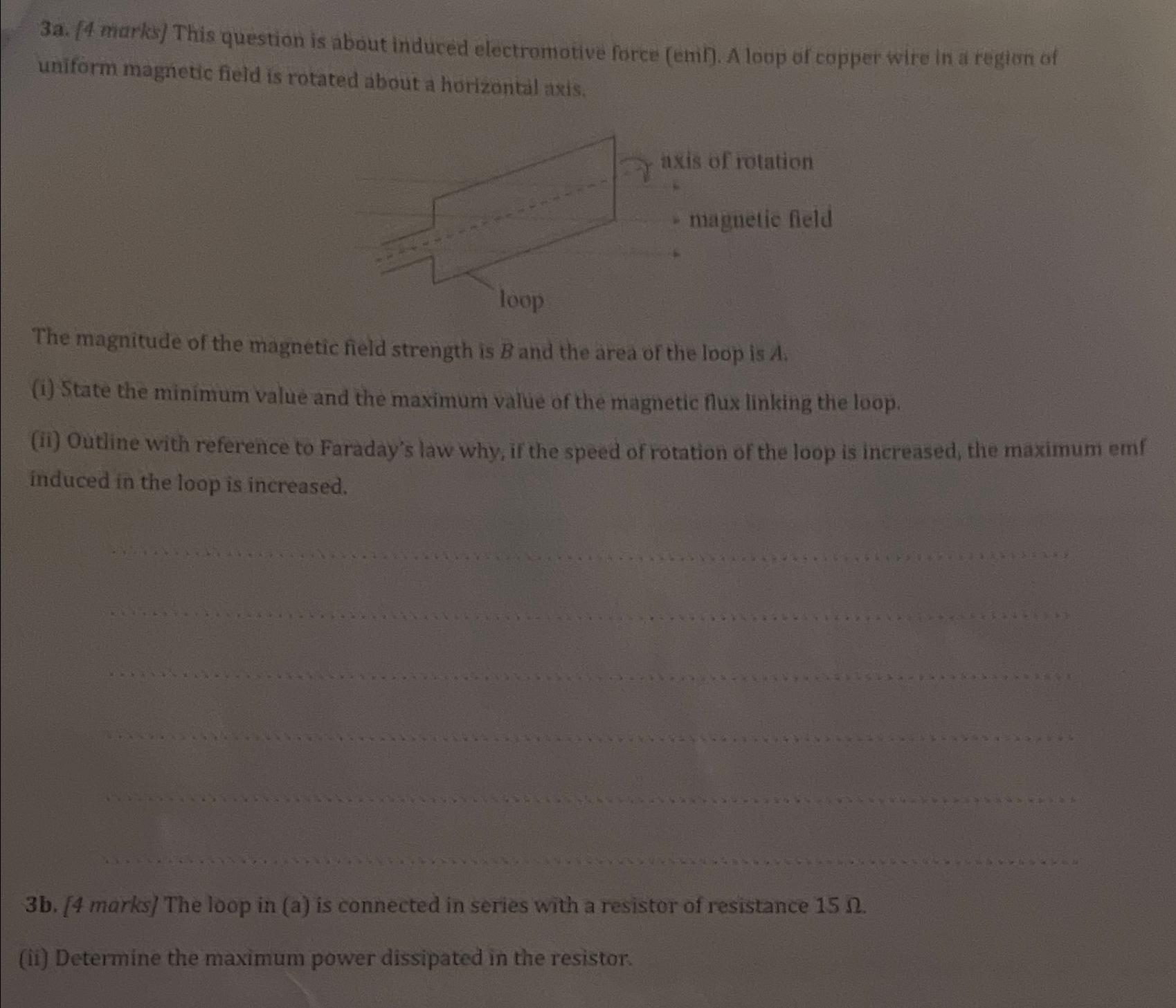 Solved 3a. [4 marks] This question is about induced | Chegg.com