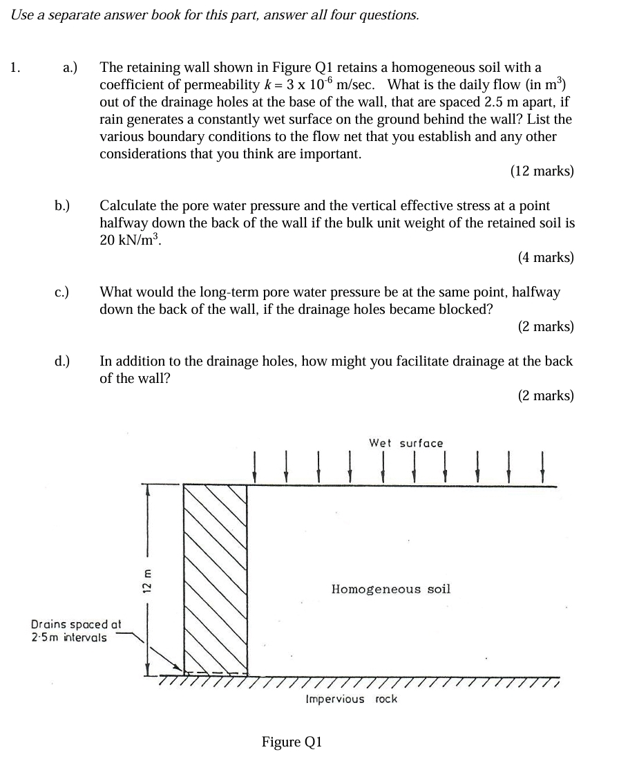 Solved Use a separate answer book for this part, answer all | Chegg.com