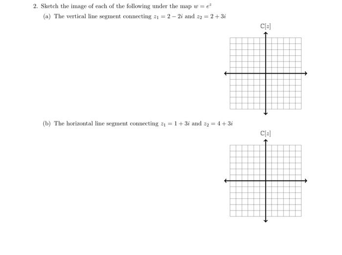 Solved 2. Sketch the image of each of the following under | Chegg.com
