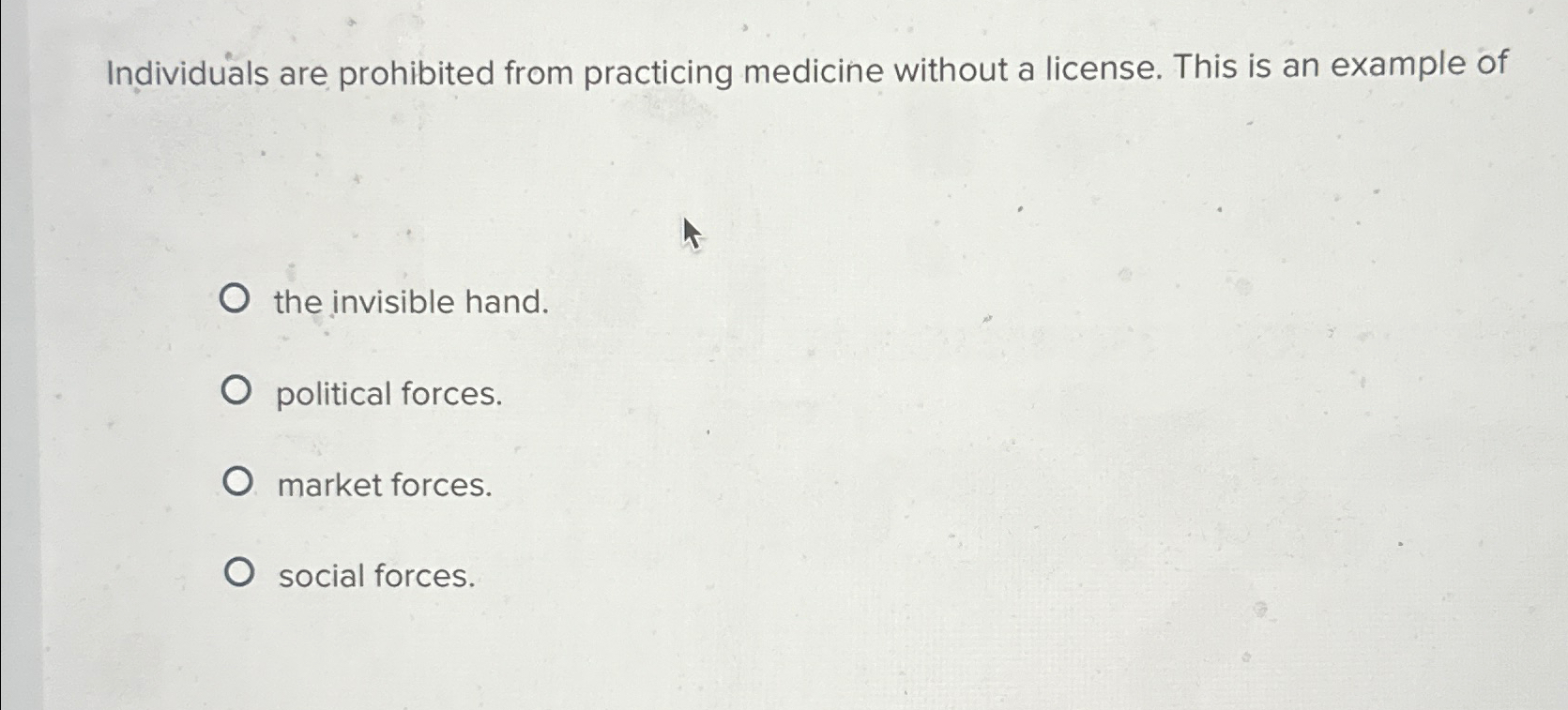 Solved Individuals are prohibited from practicing medicine | Chegg.com