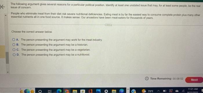 Solved The following argument gives several reasons for a | Chegg.com