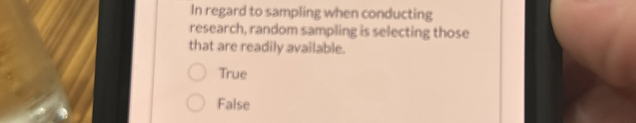 Solved In regard to sampling when conductingresearch, random | Chegg.com
