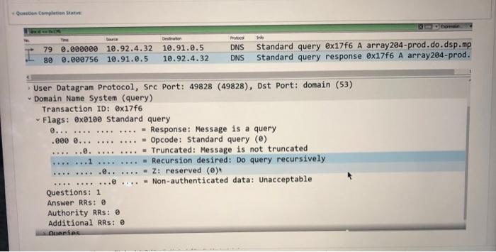 Solved Transmission Control Protocol, Src Port: 57678 | Chegg.com