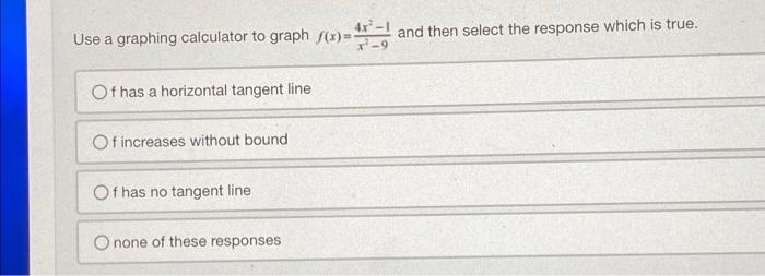Solved Use a graphing calculator to graph /(x)=- )4-) 4x°-1 | Chegg.com